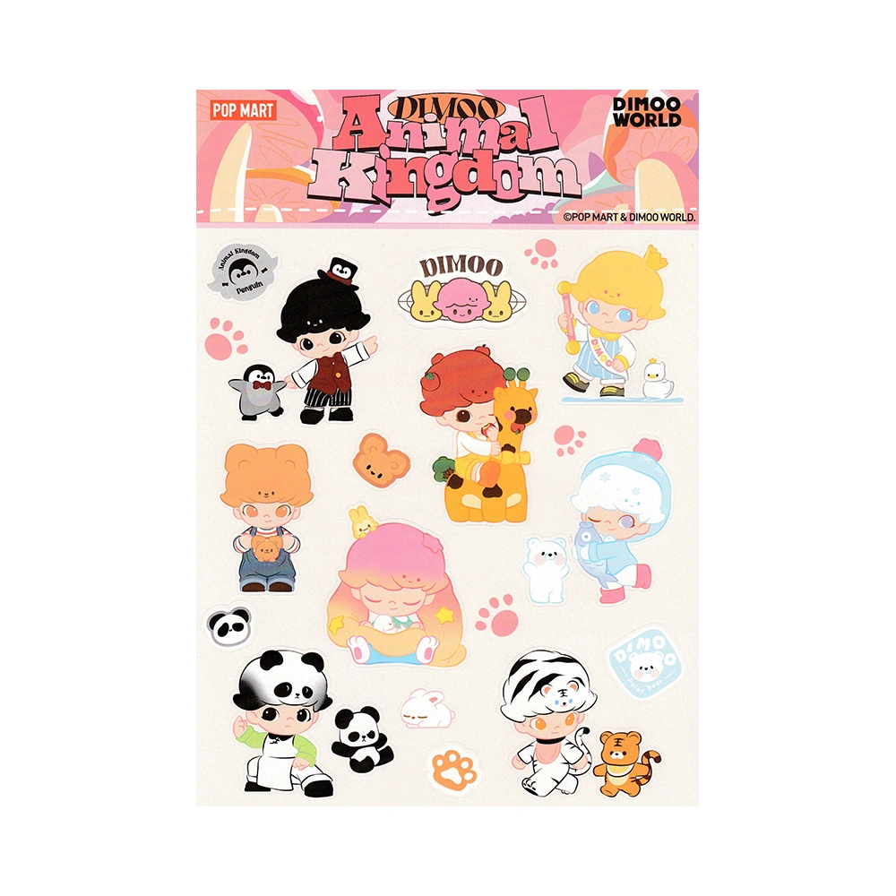 ️พร้อมส่ง ️ สติกเกอร์ Popmart Dimoo Animal Kingdom Sticker | Shopee ...