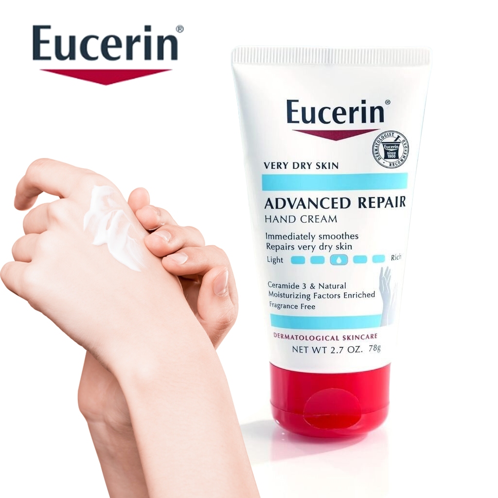 Eucerin Advanced Repair Hand Cream 78g ครีมทามือยูเซอริน บำรุงเท้า ผิว ...