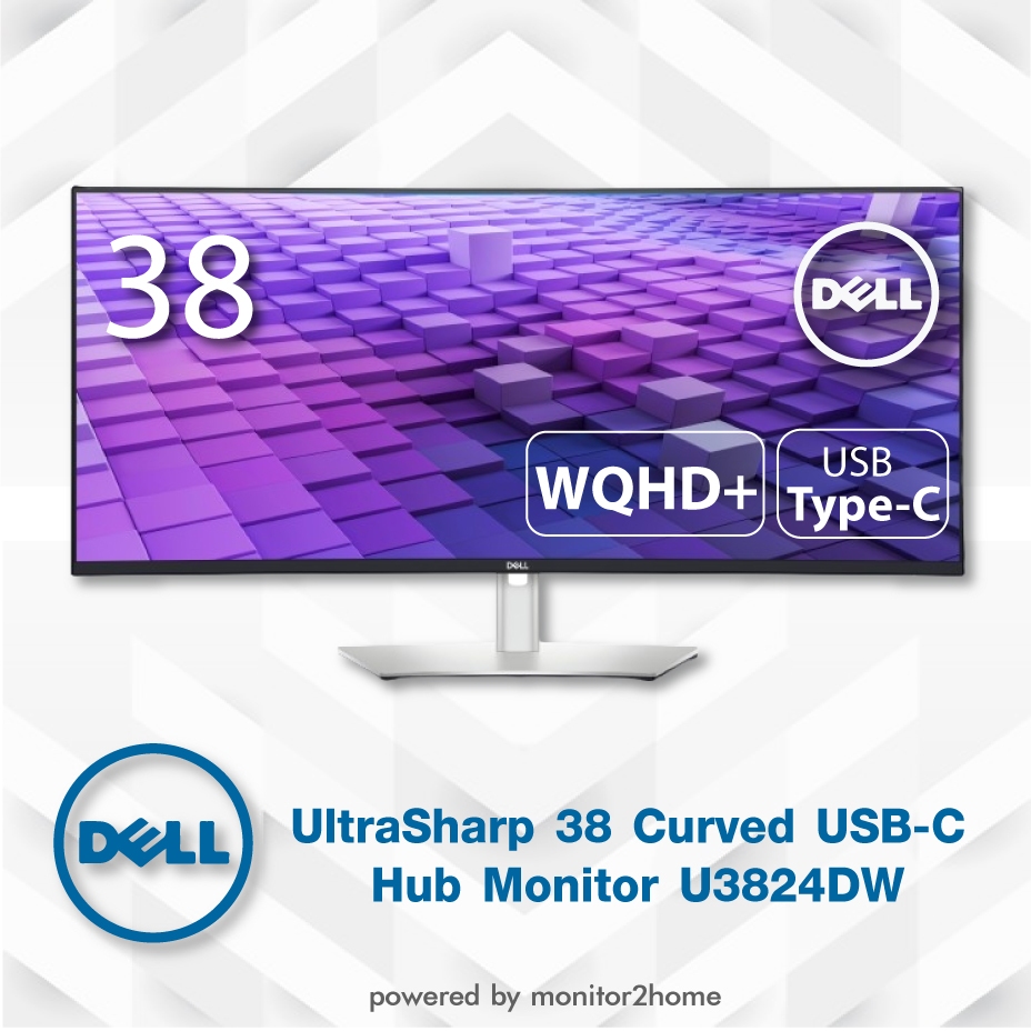 Dell UltraSharp U3824DW 38'' WQHD(3840 x 1600) 60 Hz Curved Screen WLED ...