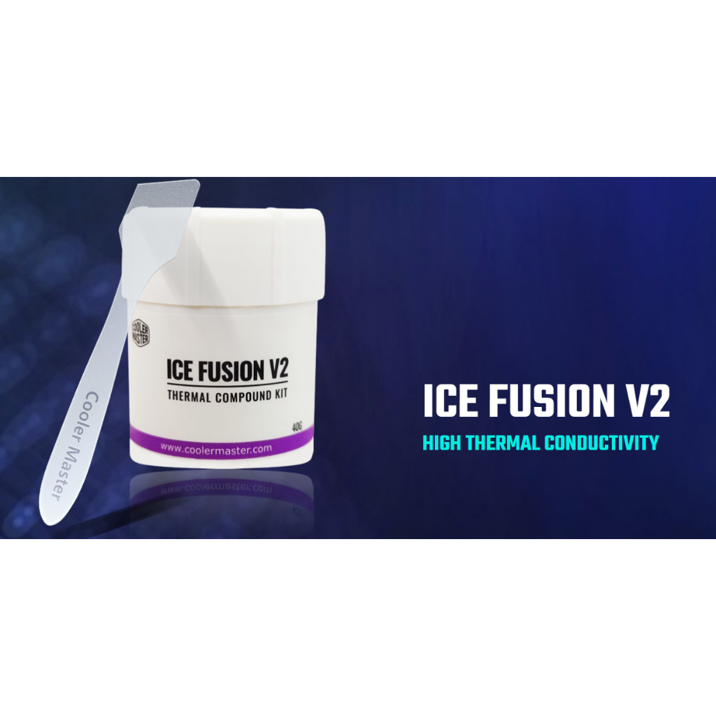 CoolerMaster ICE Fusion V2 THERMAL GREASE 40g 5(W/m-K) ซิลิโคนนำคอมร้อน ซิลิโคนระบายความร้อ 40 ...