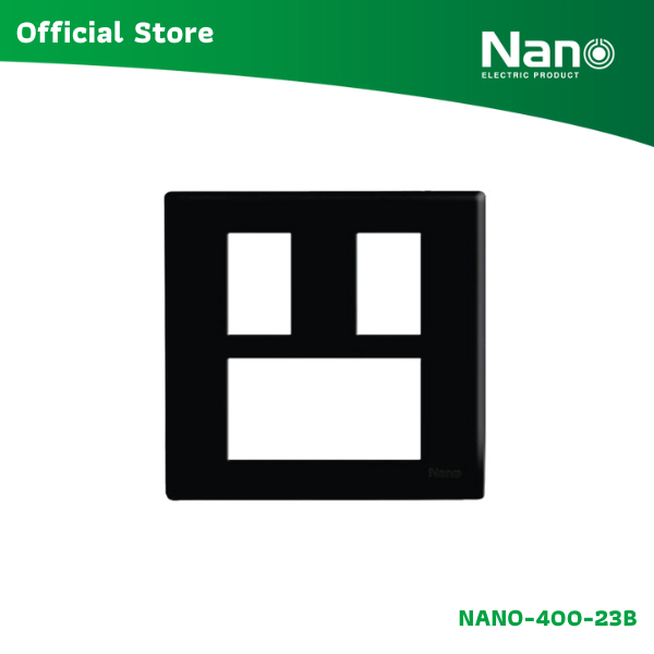 NANO หน้ากากขอบเหลี่ยม 4x4" 5 ช่อง Classic series (80 ชิ้น/กล่อง) รุ่น NANO-400-23 | Shopee Thailand