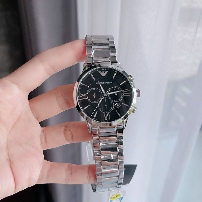 Emporio Armani AR11208 (43mm) Chronograph Watch ประกัน cmg | Shopee ...