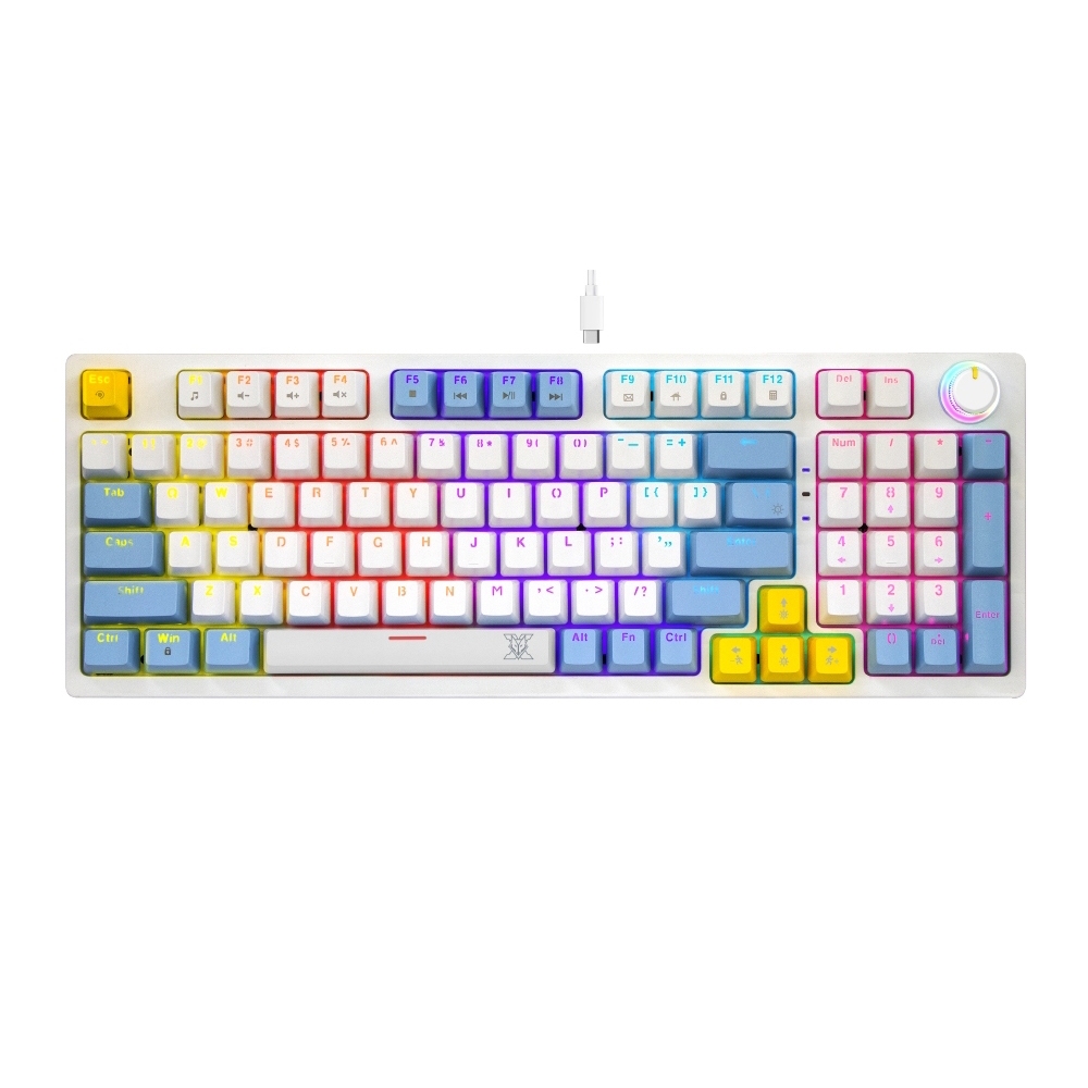 คีย์บอร์ดเกมมิ่ง NUBWO X801 Mechanical MINI RGB CIY Switch | Shopee Thailand
