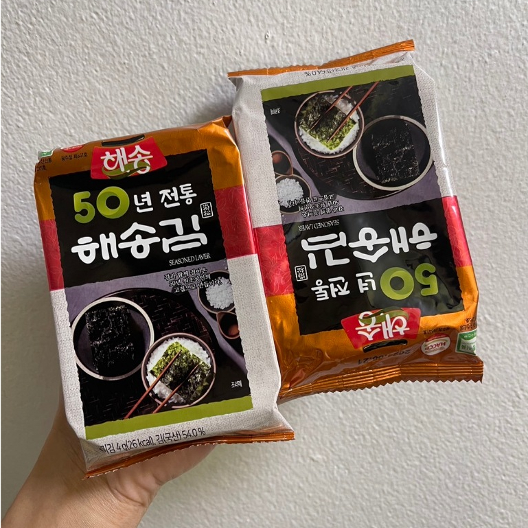 🍙 สาหร่ายอบกรอบ 🍙 HAESONG SEASONED LAVER | Shopee Thailand