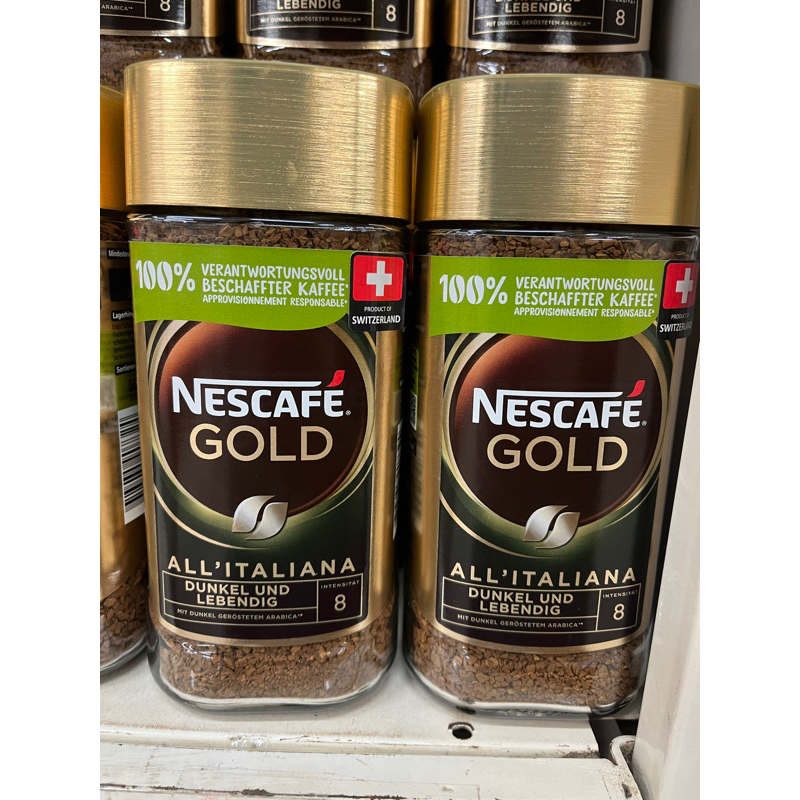 พร้อมส่ง! Nescafe gold de luxe All' italiana (โกลด์ ออล อิตาเลียน่า ...