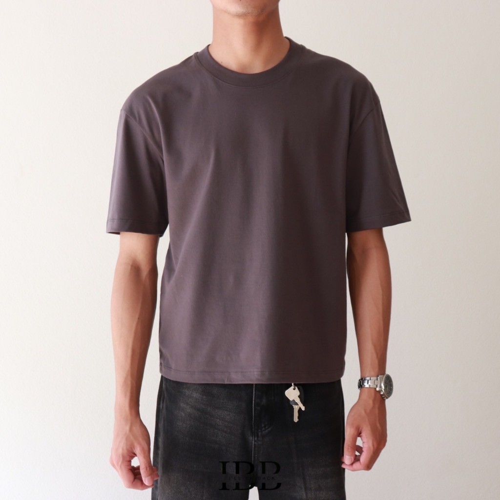 IBB CROPPED T-SHIRT เสื้อยืดทรงครอปเนื้อผ้าคอตต้อนเบอร์20 | Shopee Thailand