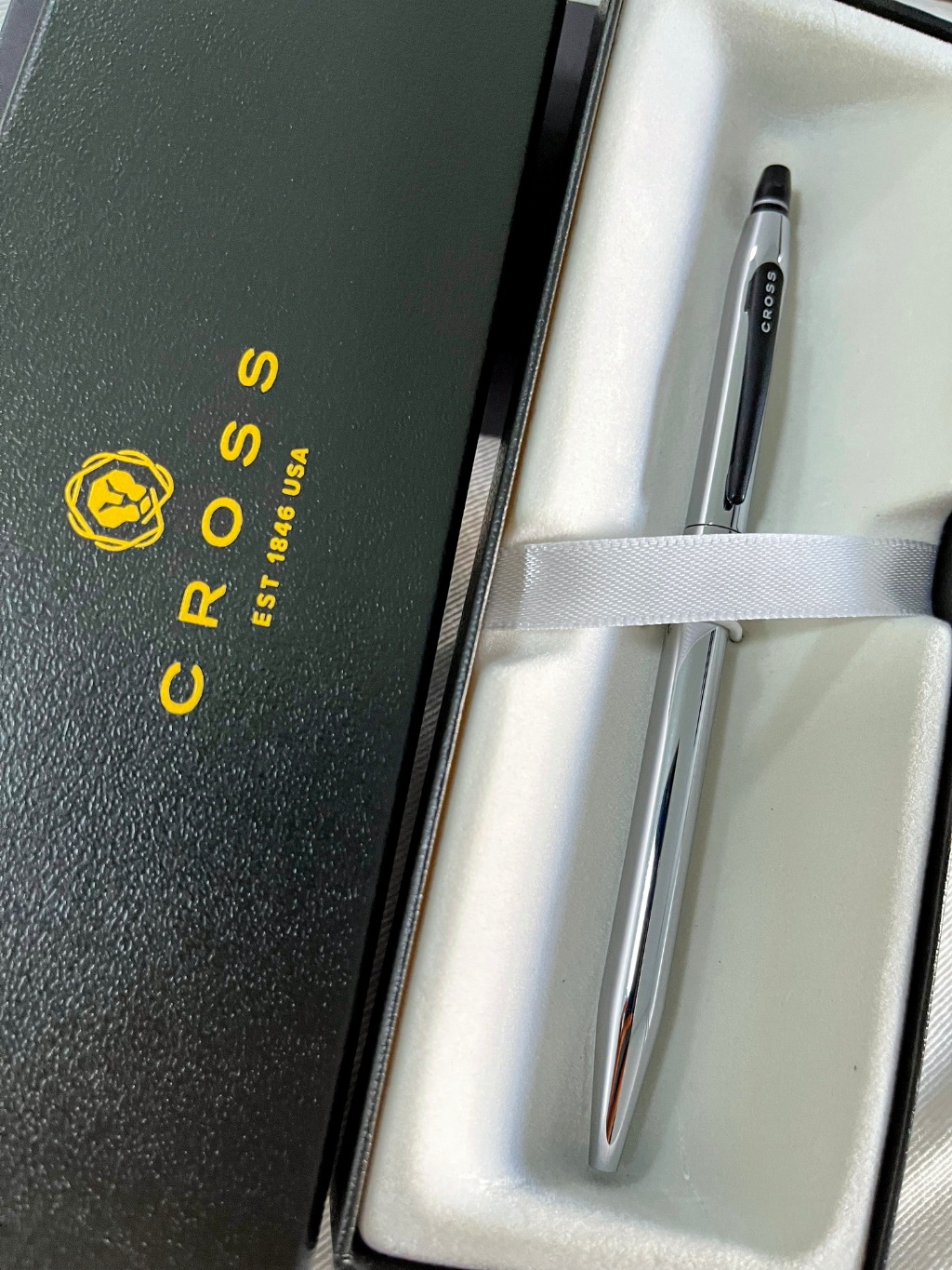 CROSS STYLO BILLE CHROME GOLD Ball-Point Pen ปากกาลูกลื่น ครอส | Shopee ...