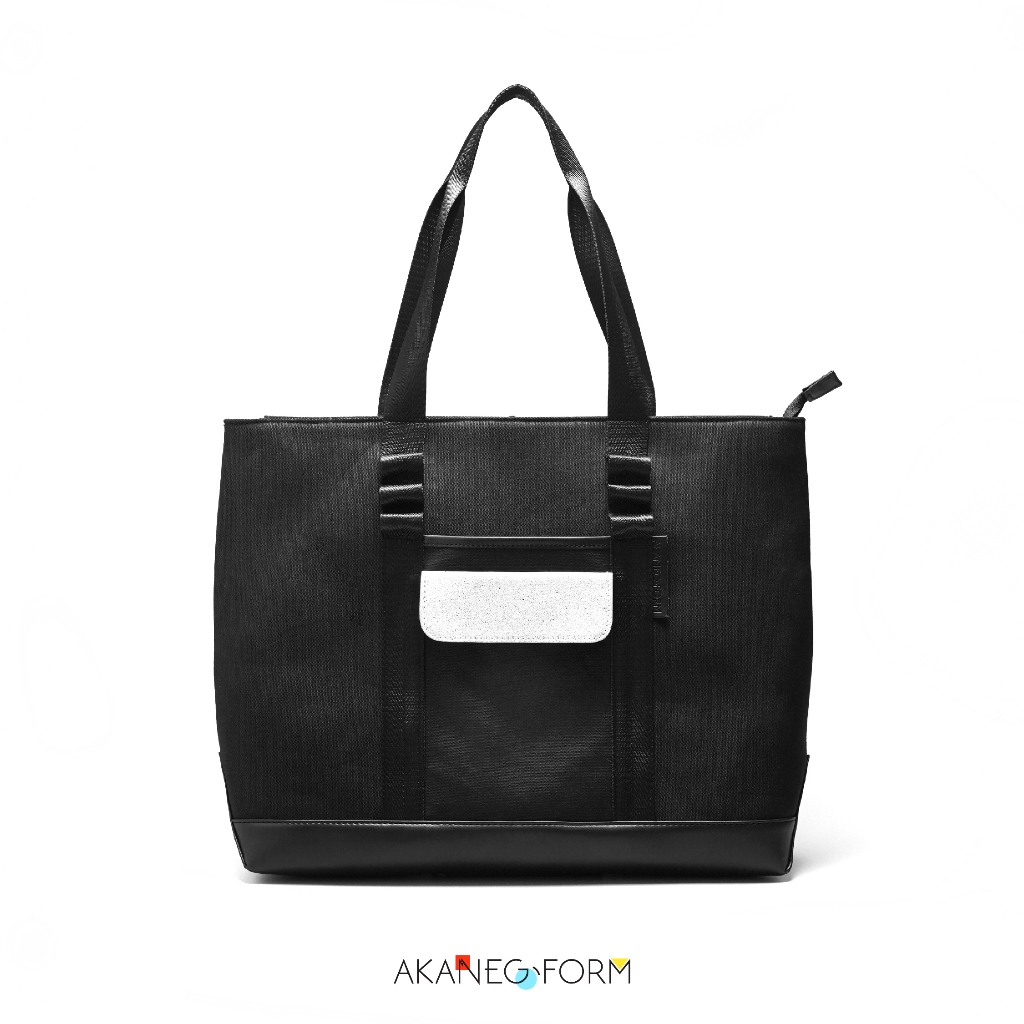 กระเป๋าผ้าแคนวาส กันน้ำ มีซิป Akaneg Form Canvas Bag (NEWAKZ24-BK ...