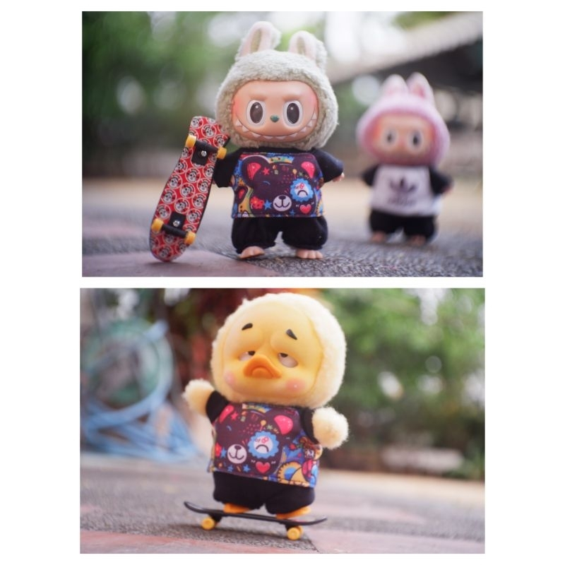 R007(พร้อมส่ง)ชุดสำหรับ Labubu / Upset duck/Labubu 38 cm | Shopee Thailand