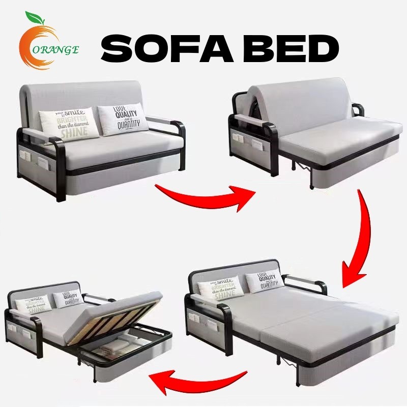 【ลูกค้าใหม่ ส่วนลดเพิ่มเติม 200】SFC-2 Sofa Bed โซฟาปรับนอน โซฟาเบด โซฟาพับนอนด้วยการจัดเก็บ ...