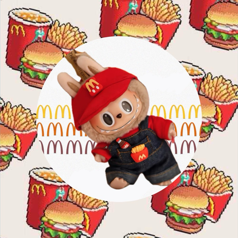 🍟pre-order🍟 ชุดแมค ชุดเซ็ทลาบูบู้ Labubu macaron 17 cm.🍔 | Shopee Thailand