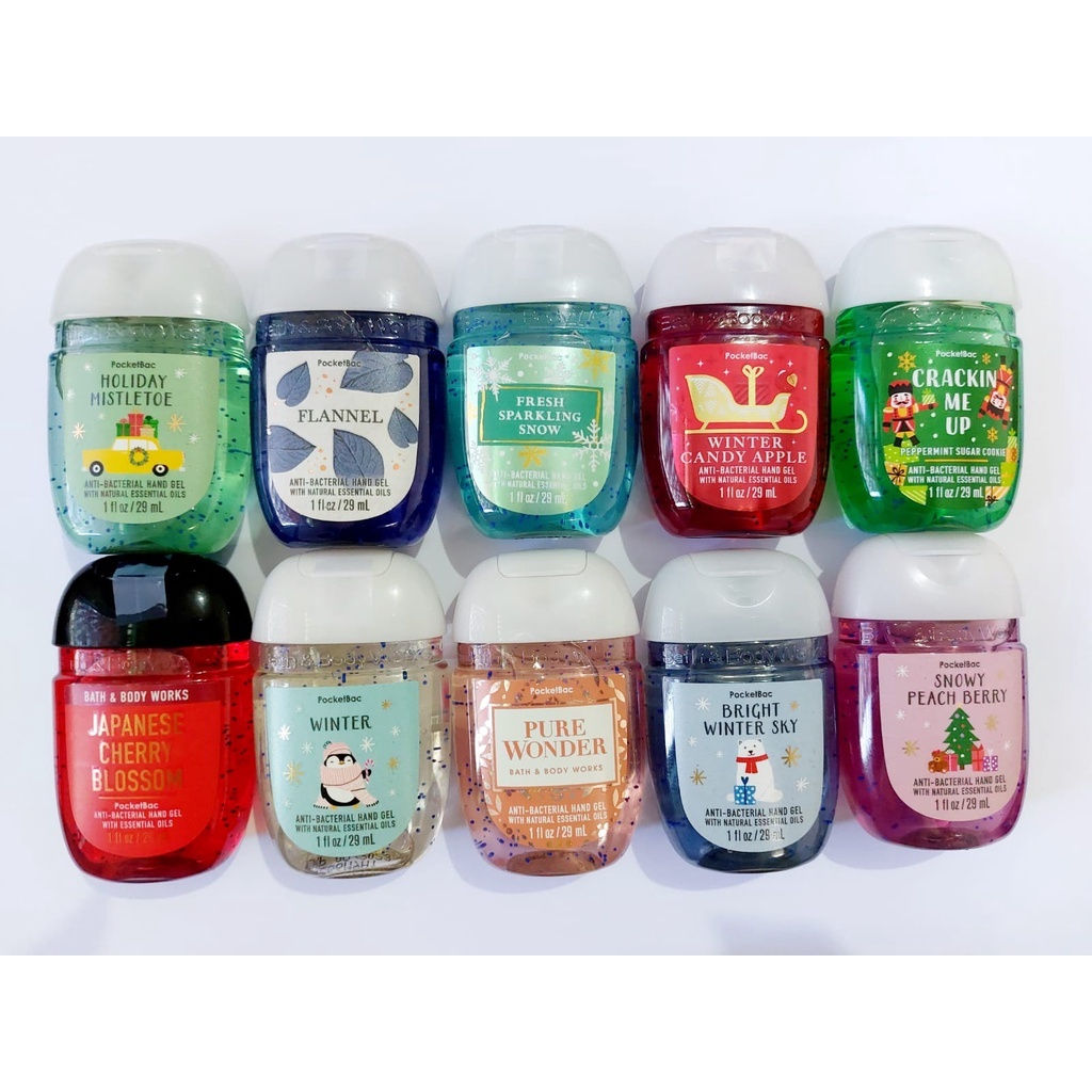 (1 อัน) Bath & Body Works PocketBac Anti-Bacterial , Hand Gel , Hand ...