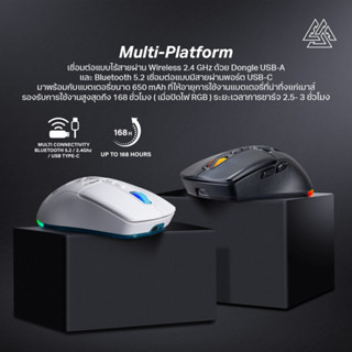 [รับประกัน 2 ปี] EGA Type M14 Gaming Mouse เมาส์เกมมิ่งไร้สาย Bluetooth ...
