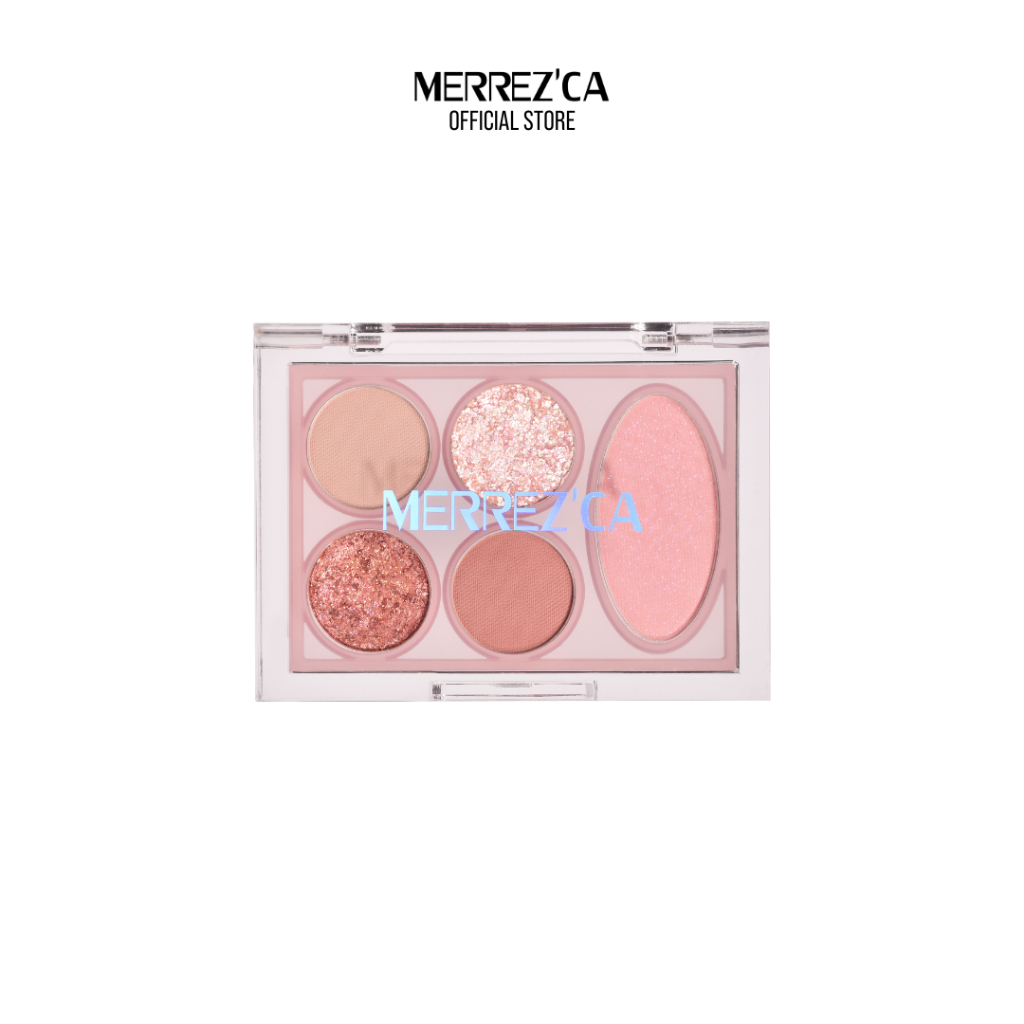 Merrezca Eye & Cheek Color Palette พาเลตตา 2in1 อายแชโดว์และบลัชออนใน ...