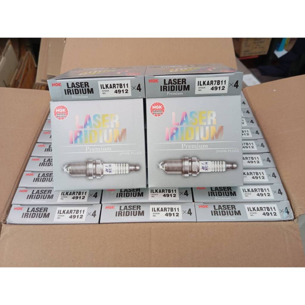 NGK หัวเทียน LASER IRIDIUM ILKAR7B11 4 หัว ใช้สำหรับรถยนต์ TOYOTA ...