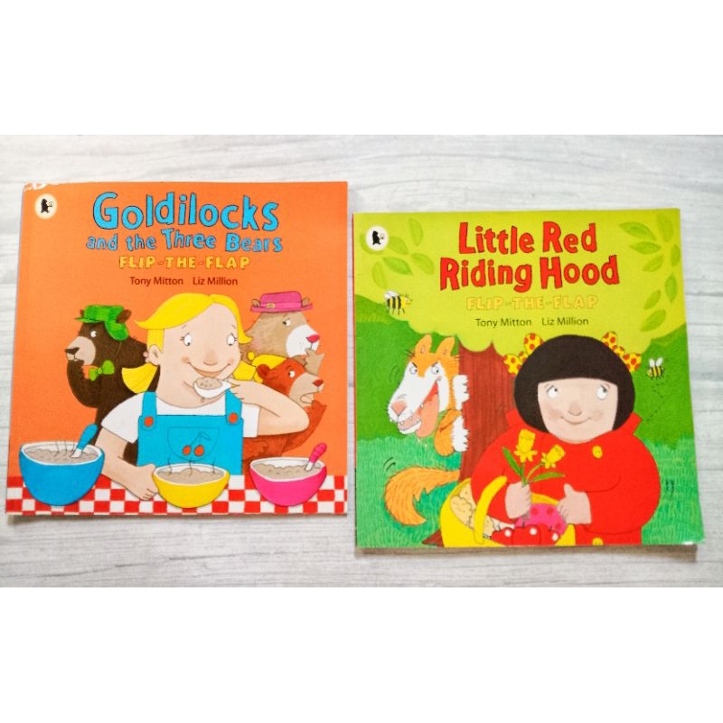 นิทานเด็ก Flip the flap Goldilocks Little Red Riding Hood นิทานภาษา ...