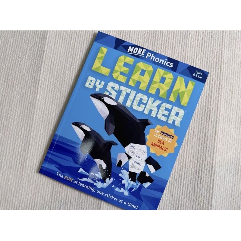 NEW‼️ ของดี 👍 Learn by Sticker Phonics, Math หนังสือสติ๊กเกอร์ | Shopee ...
