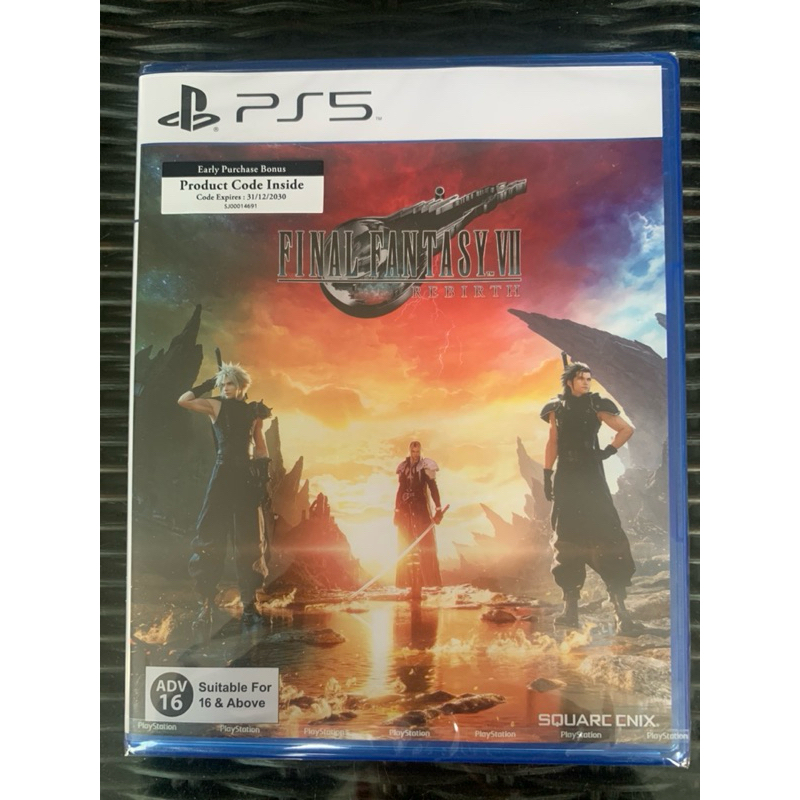 แผ่นเกม PS5 FFVII Re มือ 1 ยังไม่แกะซีล ล้อตแรกแผ่นสลับ | Shopee Thailand