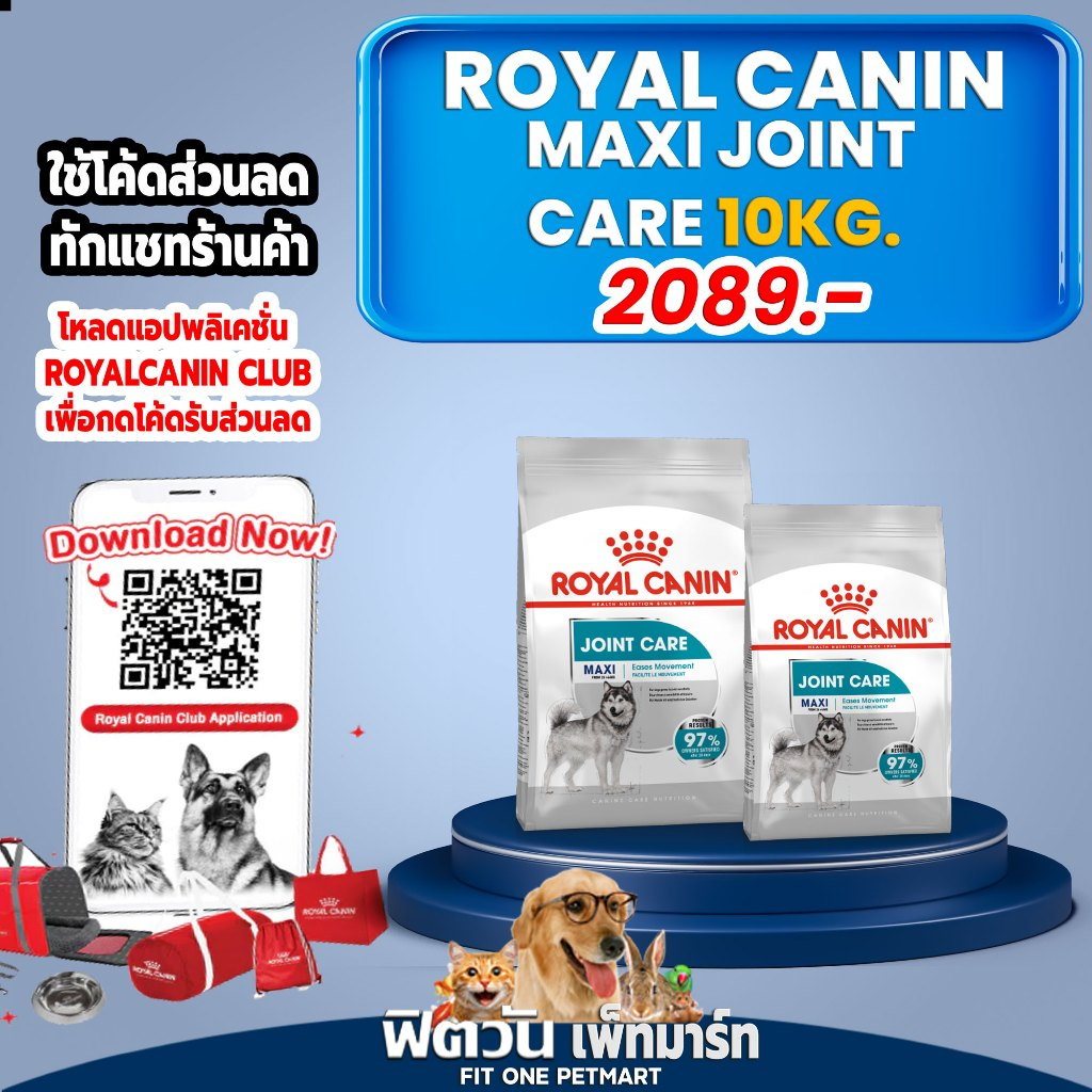 ROYAL CANIN MAXI JOINT CARE ADULTสุนัขพันธุ์ใหญ่1ปีขึ้นไป บำรุงข้อ 10 ...