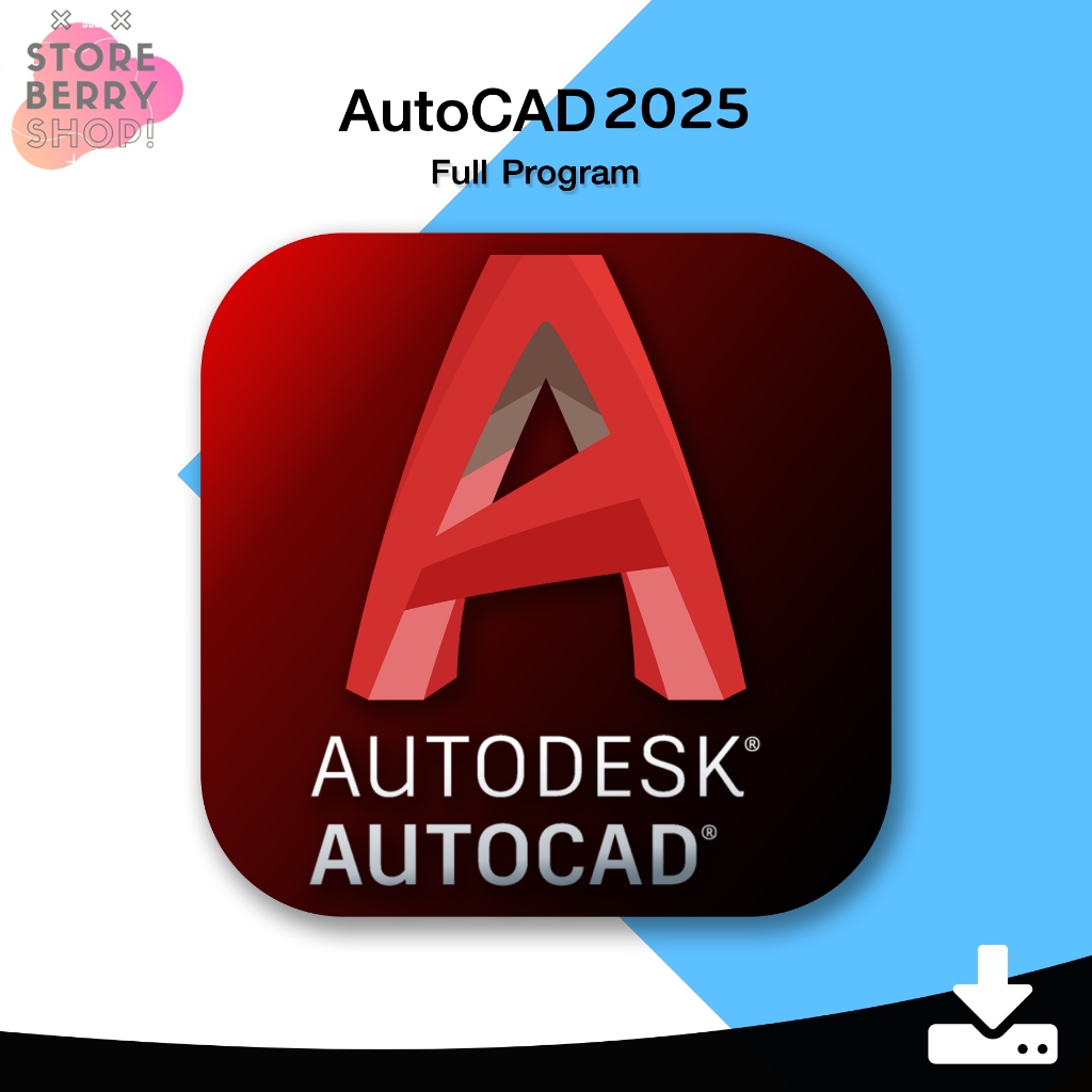 AutoCAD 2025 [ตัวเต็ม] โปรแกรมเขียนแบบ 2D 3D | Shopee Thailand
