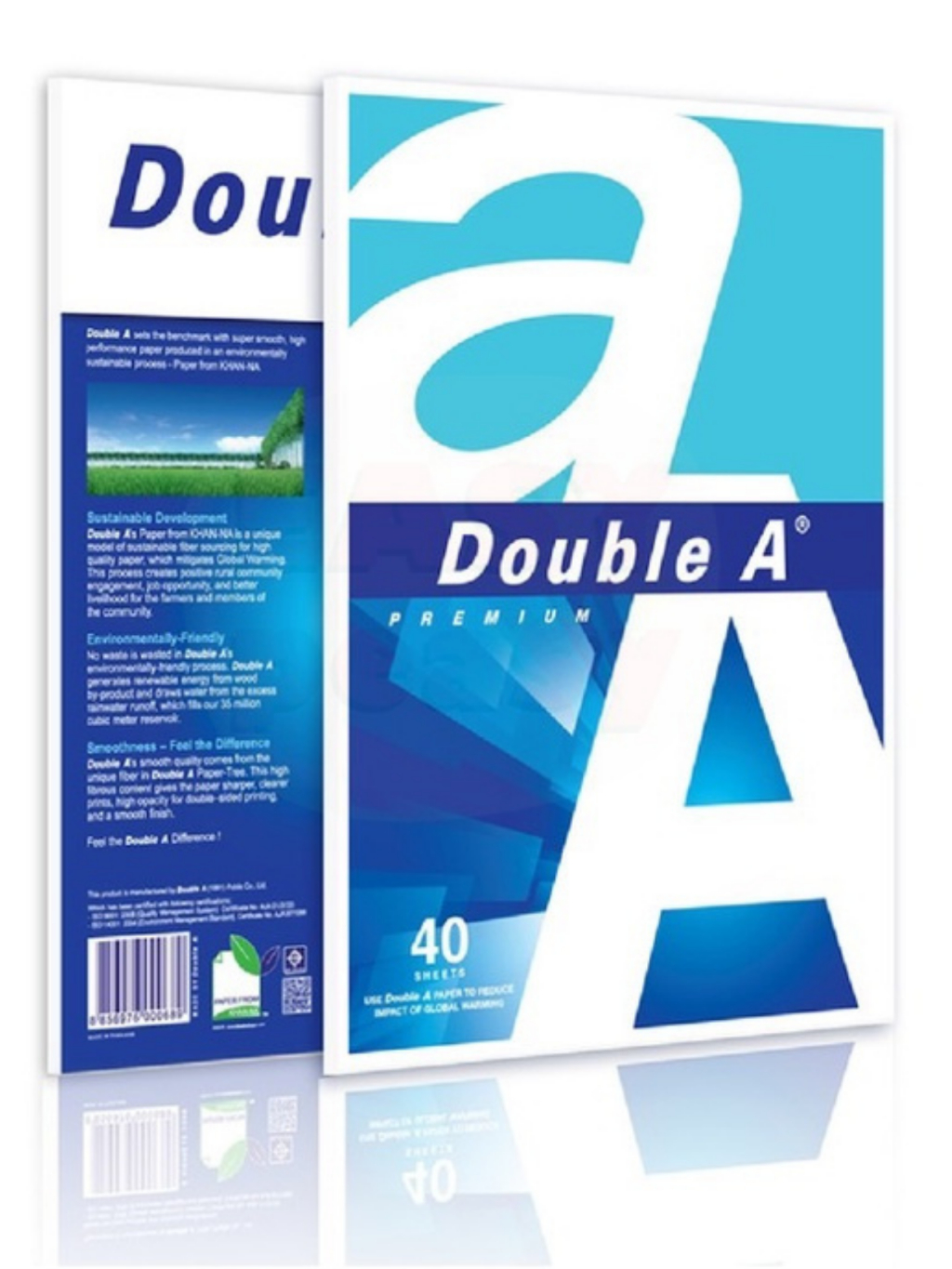 กระดาษถ่ายเอกสาร Double A A4 80 แกรม/ 40 แผ่น (80 g / 40 sheets) | Shopee Thailand