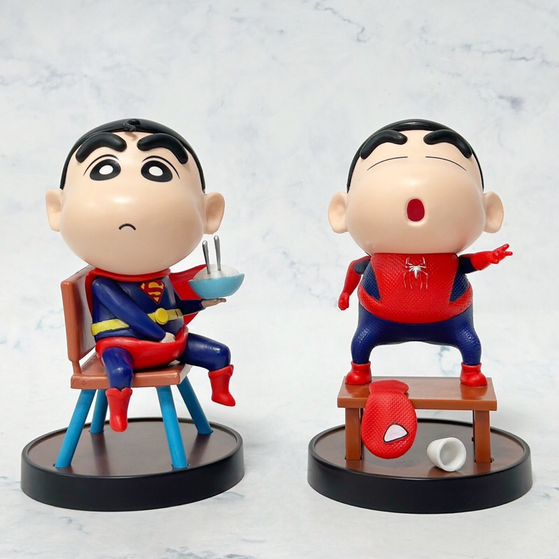 ชินจัง จาเป็น Superman กะ Spiderman Crayon Shin chan Cosplay Super Hero ...