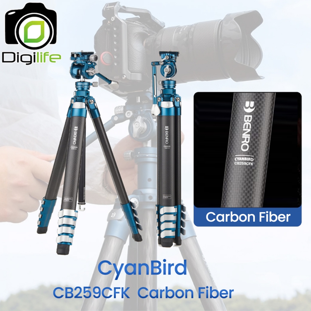 Benro Tripod CyanBird CB259CFK Carbon Fiber ( FS20Pro ) -ฟรีกระเป๋ากล้อง- ขาตั้งกล้อง น้ำหนักเบา ...