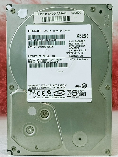 Hdd Hitachi 1 TB SATA-3 3.5" 7200rpm DDR, 64 mb | Shopee Thailand