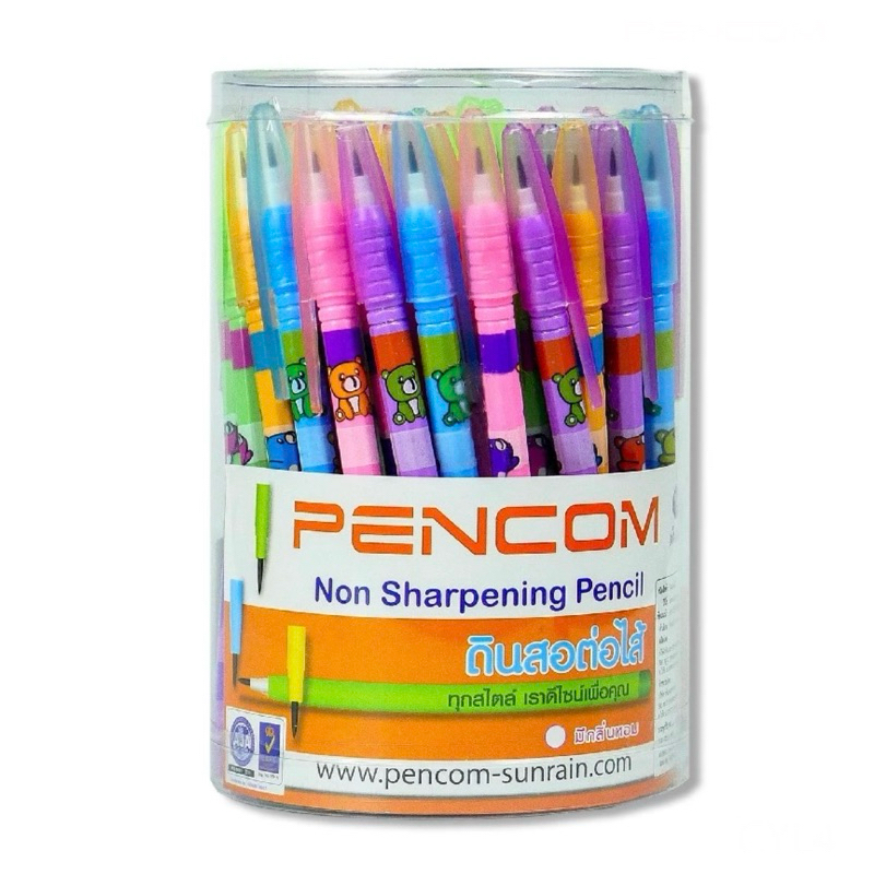 “Pencom” CYL-4 ดินสอต่อไส้ด้ามยาว (กระป๋อง/72 แท่ง) | Shopee Thailand