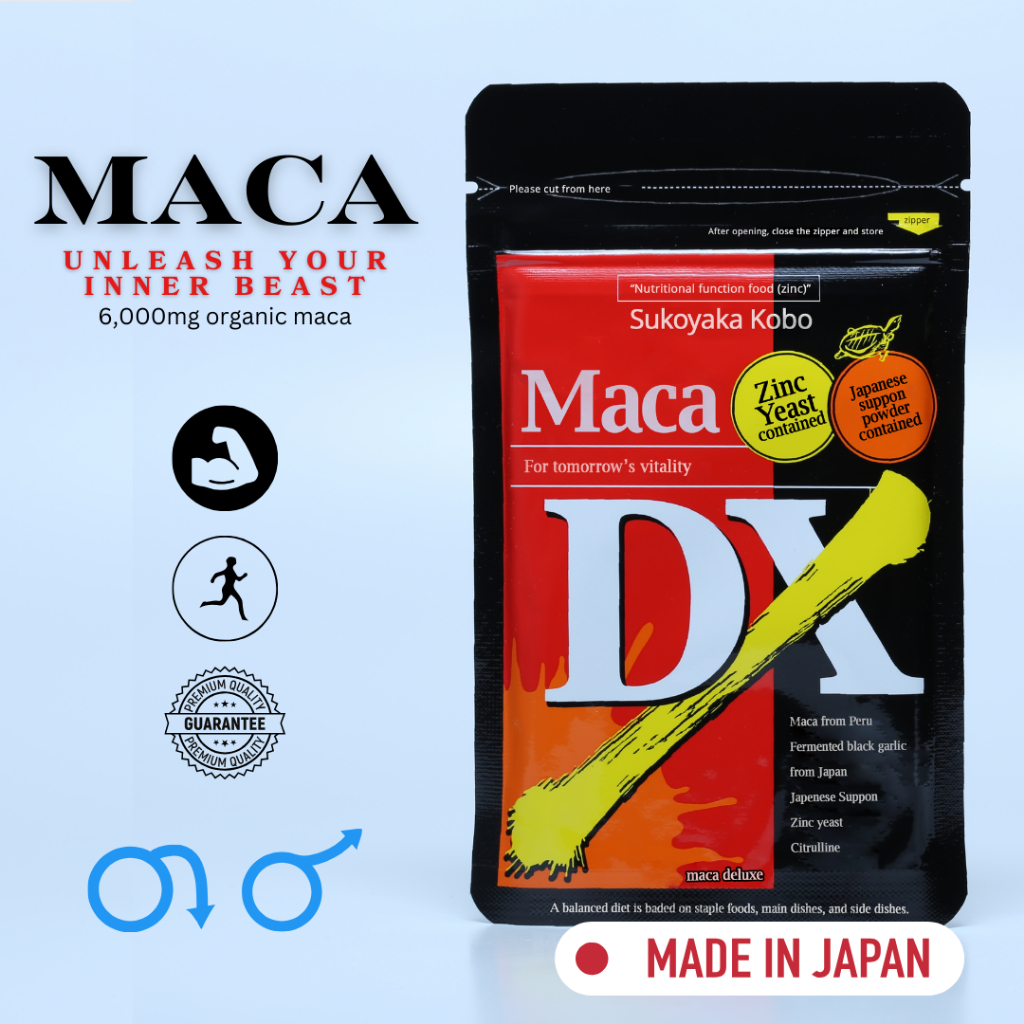 [Made in Japan] Maca DX: Unleash Your Inner Powerhouse 6,000mg Organic ...