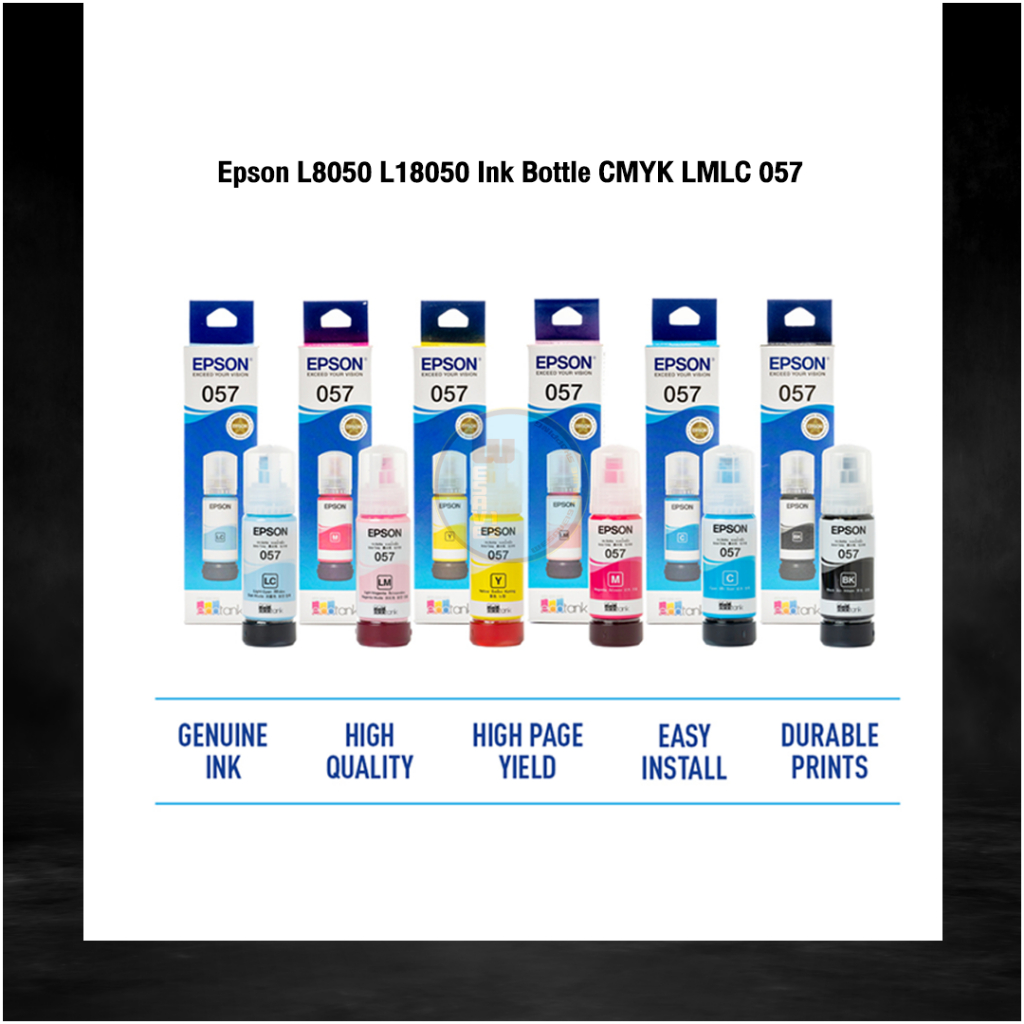 Epson รุ่น L8050 L18050 Ink Bottle CMYK LMLC 057 | Shopee Thailand