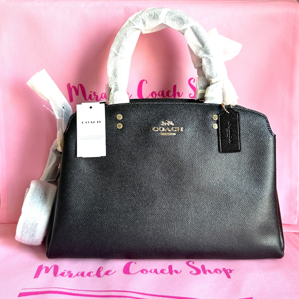 กระเป๋าถือ COACH แท้ ทรงถัง ใบใหญ่ 12.75 นิ้ว หนังแท้ COACH 91493 ...