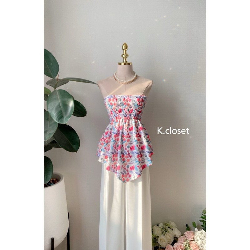 เกาะอกชายระบาย เกาะอกทะเล เสื้อเกาะอก ชายระบายหางปลา | Shopee Thailand