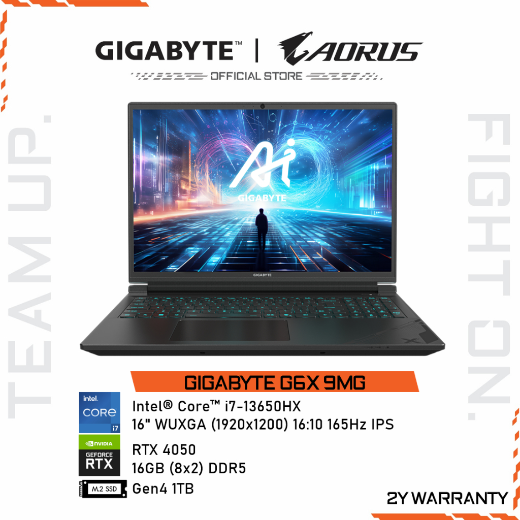 GIGABYTE G6X 9MG-42TH854SH Gaming Notebook 16" | Intel® Core™ i7 ...