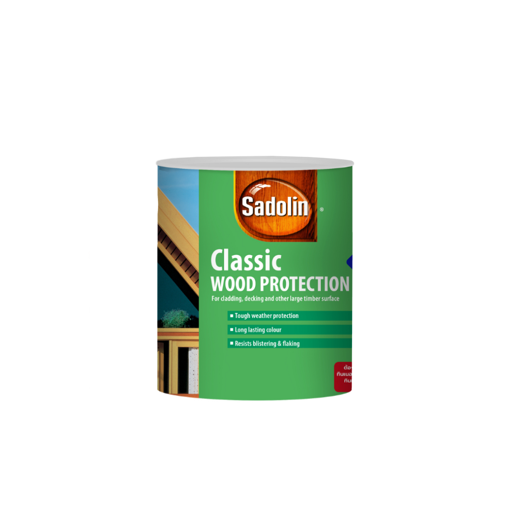 Sadolin Classic ซาโดลิน สีย้อมไม้ชนิดด้าน ผสมสารป้องกัน UV ป้องกันเชื้อ ...