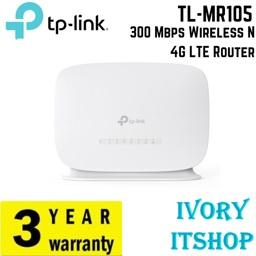 TP Link TL-MR105 300 Mbps Wireless N 4G LTE Router | Shopee Thailand
