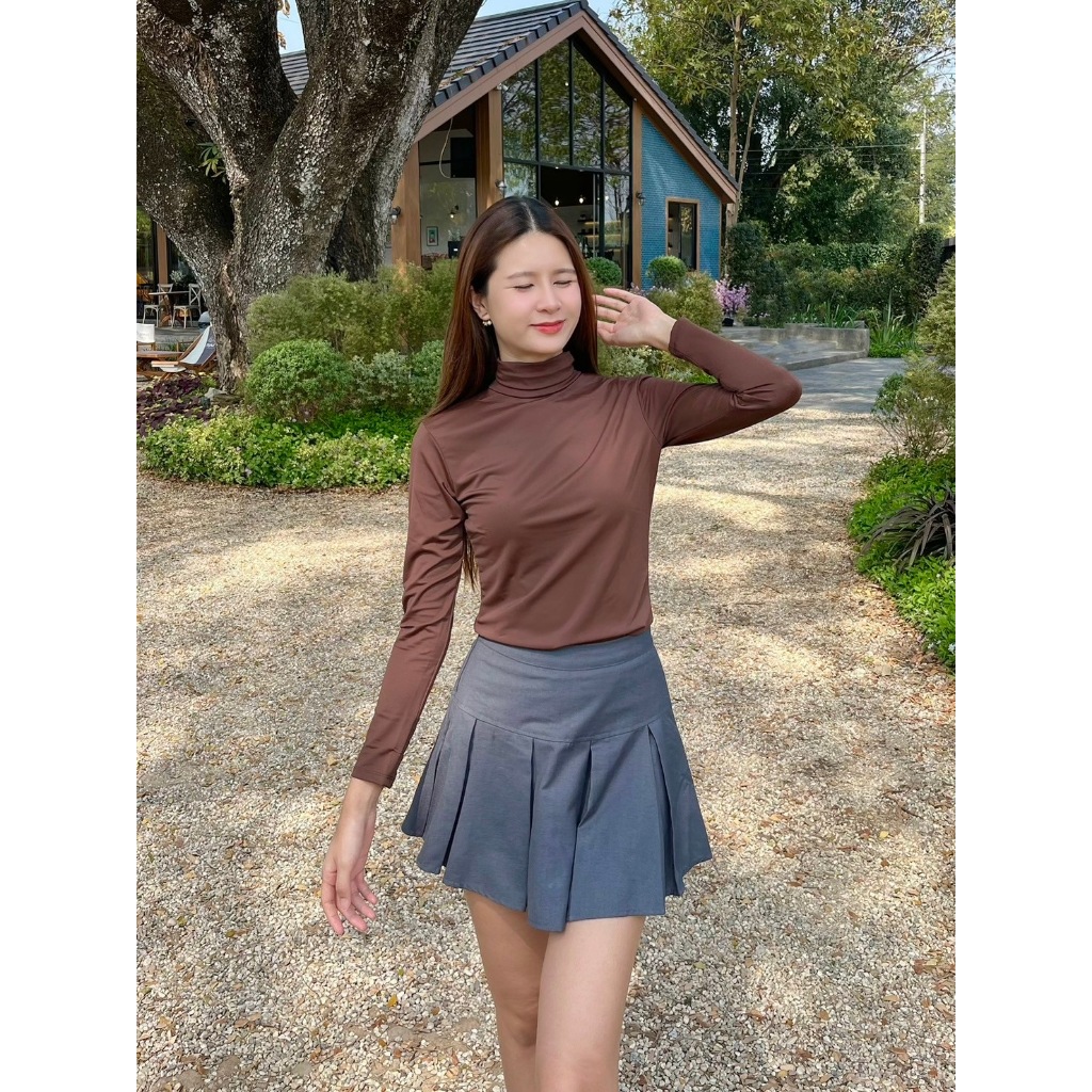 เสื้อคอเต่ารัดกล้ามเนื้อกันแดด | Shopee Thailand