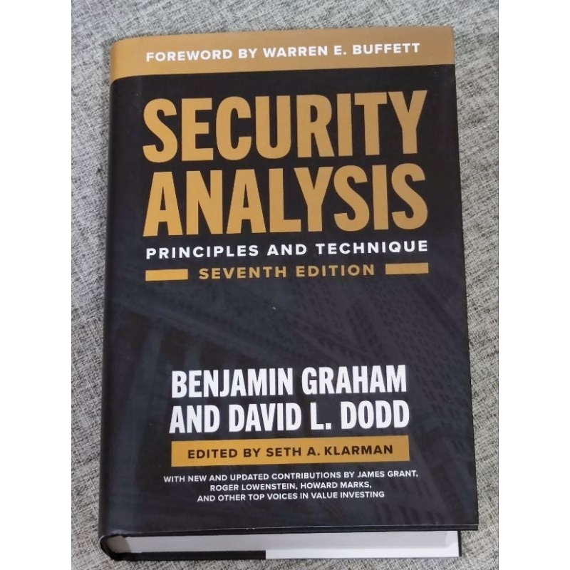 หนังสือภาษาอังกฤษ Security Analysis 7th edition (พิมพ์ครั้งที่ 7 ฉบับ ...