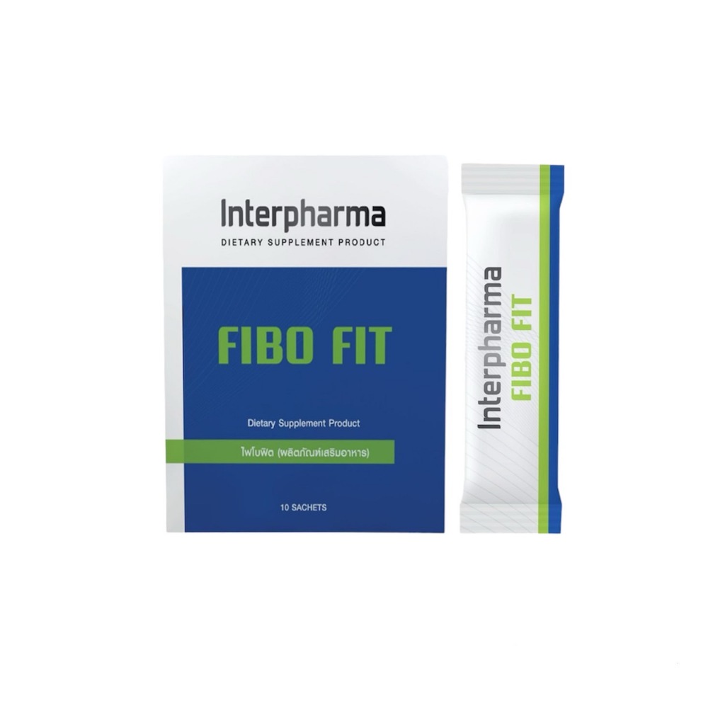 Interpharma Fibo Fit 10 Sachets ไฟโบ ฟิต 10 ซอง [1 กล่อง] | Shopee Thailand