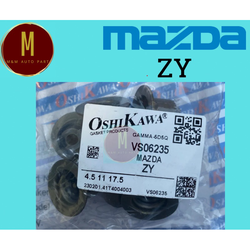 ซีลหมวกวาล์ว MAZDA ZY,ZJ มาสด้า 2,3 1.3,1.5,1.6(ชุดละ16ตัว) MZR ยี่ห้อ ...