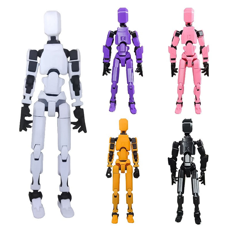 5PCS ฟิกเกอร์ Lucky 13 Titan T13 Action Figure Dummy 13 3D ขยับได้ หลาย ...