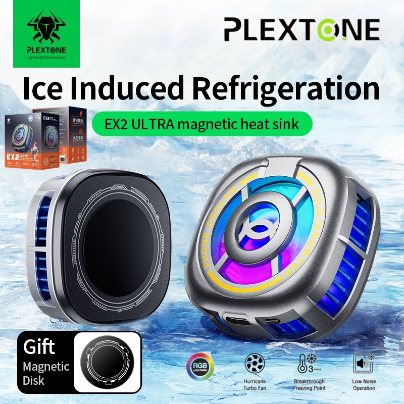 PLEXTONE EX1 Pro RGB ศัพท์มือถือ Cooler Professional เกมเครื่องเล่น Hurricane Turbofan Cooler ...