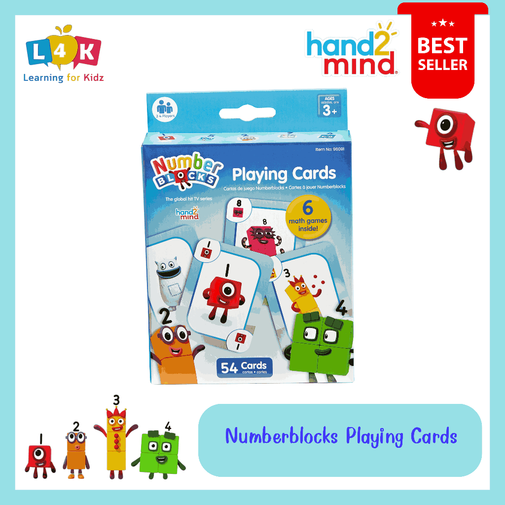 NEW!!!**แบรนด์ hand2mind**Numberblocks® Playing Cards **เหมาะกับเด็ก ...