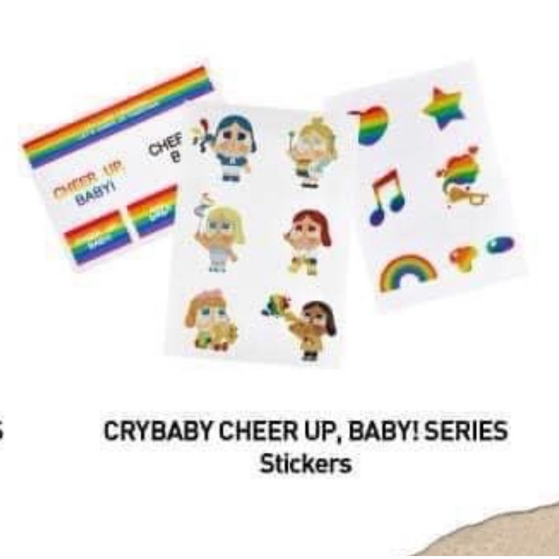 Crybaby Cheer Up, Baby! Series Sticker สติ๊กเกอร์ครายเบ้บี้ POPMART ...