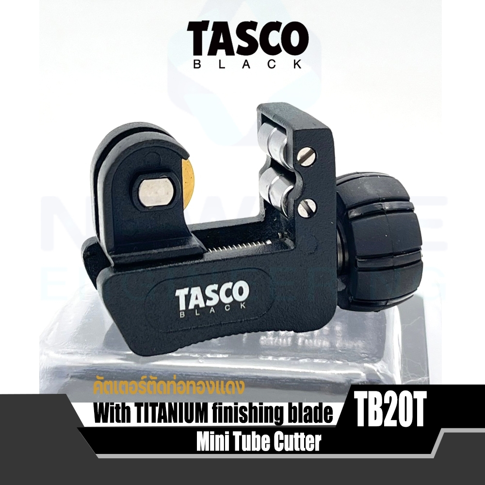 Tasco Black คัตเตอร์ตัดท่อทองแดงขนาดเล็ก 1/8"- 7/8" OD ใบมีดเคลือบด้วยไทเทเนียม ที่จับ TPR รุ่น ...