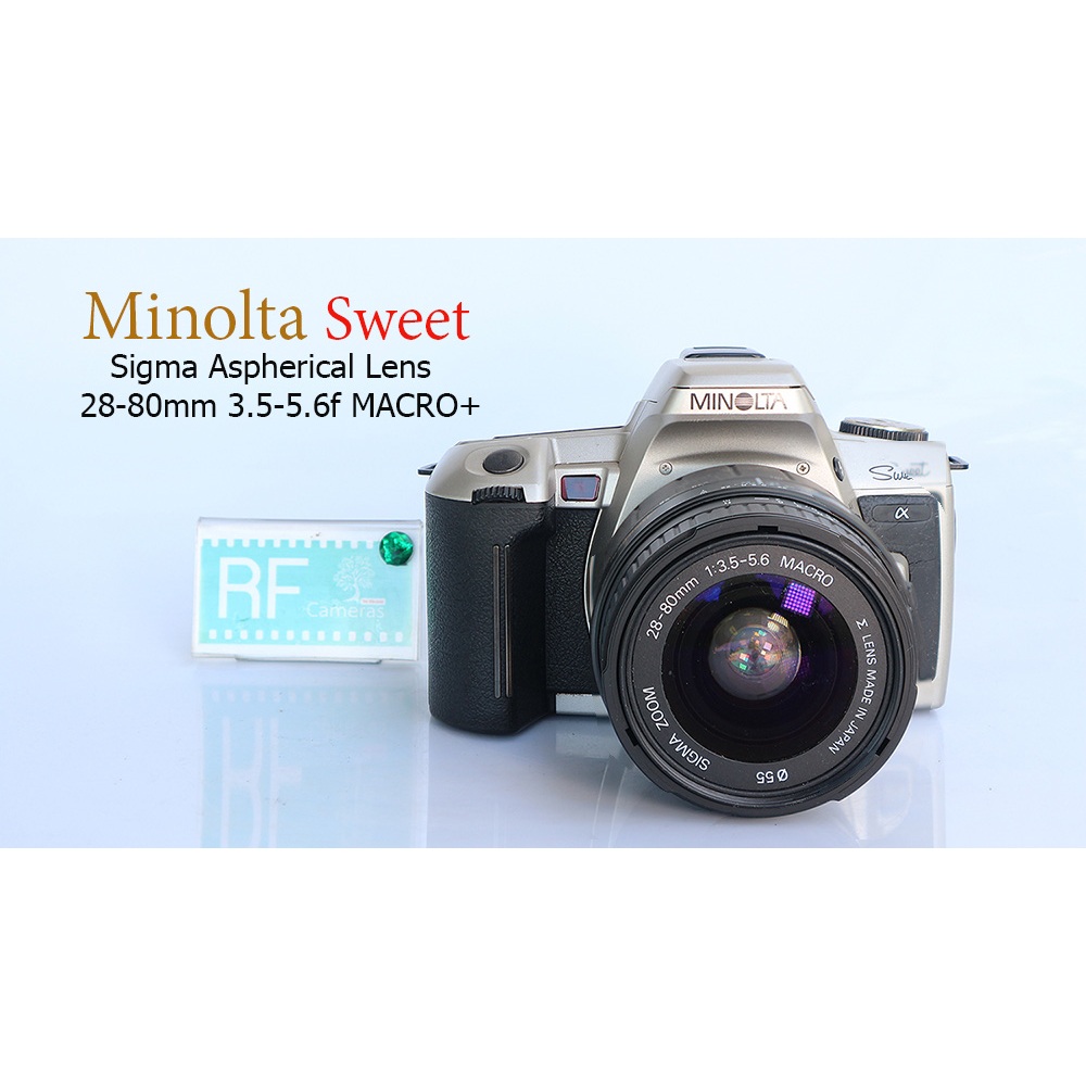 Minolta Sweet กล้องฟิล์มระบบSLR เปลี่ยนเลนส์ได้ + เลนส์พร้อมใช้งาน ...