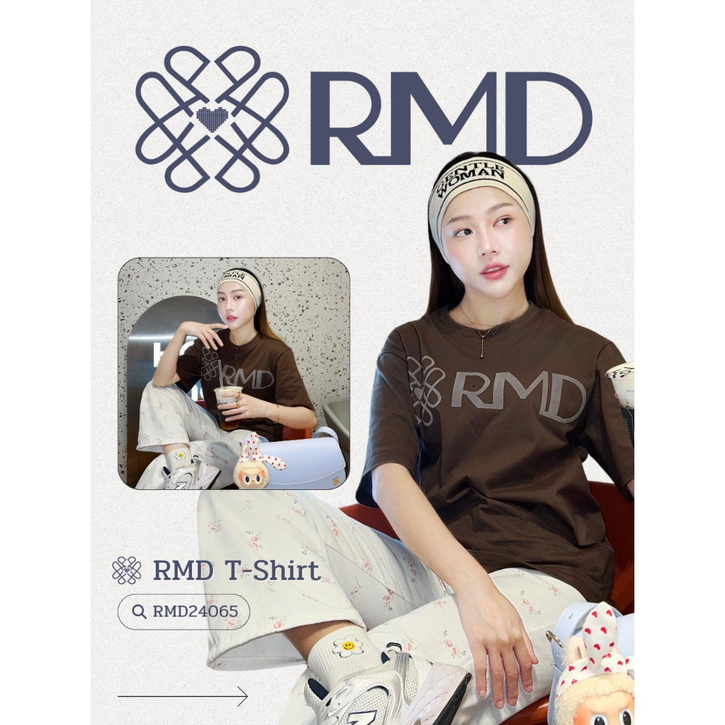 ℝ𝕄𝔻 𝕆𝕟𝕝𝕚𝕟𝕖 𝕊𝕥𝕠𝕣𝕖™ เสื้อยืดแขนสั้นคอกลม อกสกรีนลายโลโก้ RMD ขนาดใหญ่ เท่ ...