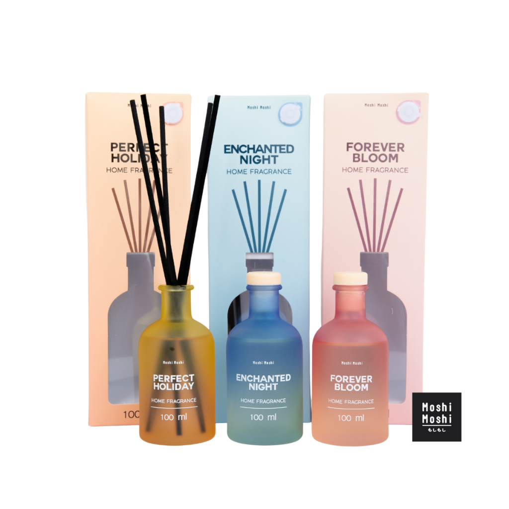 Moshi Moshi Diffuser น้ำมันหอมระเหย ก้านไม้หอมปรับอากาศ ก้านไม้หอม ขนาด 100 ml. รุ่น 8100021410 ...