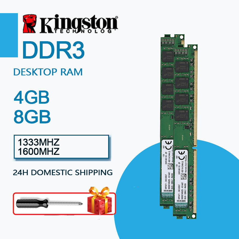 [24H SENT] Kingston 4GB 8GB Ram DDR3 DDR3L 1333MHZ 1600MHz 1.35V 1.5V PC3 PC3L Dektop Memory PC ...