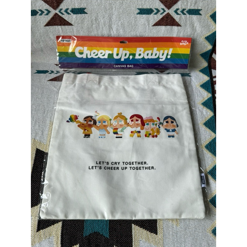 🌈พร้อมส่งในไทย🌈🇹🇭กระเป๋า Cry baby cheer up pop mart แท้💯กระเป๋าผ้า ขนาด ...